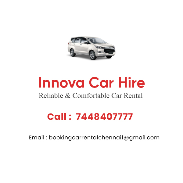 Innova Car Rental in Chennai | Price start From ₹15/KM | 7448407777